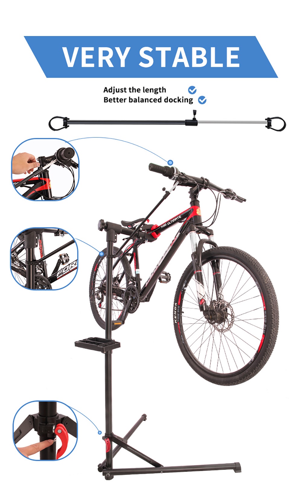 ThinkRider Bike Rack Holder Basikal Fixie Storage Bicycle Repair Stand ...