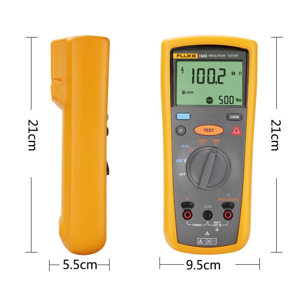 Original Fluke 1503 Handheld Digital Insulation Resistance Tester F1503 ...