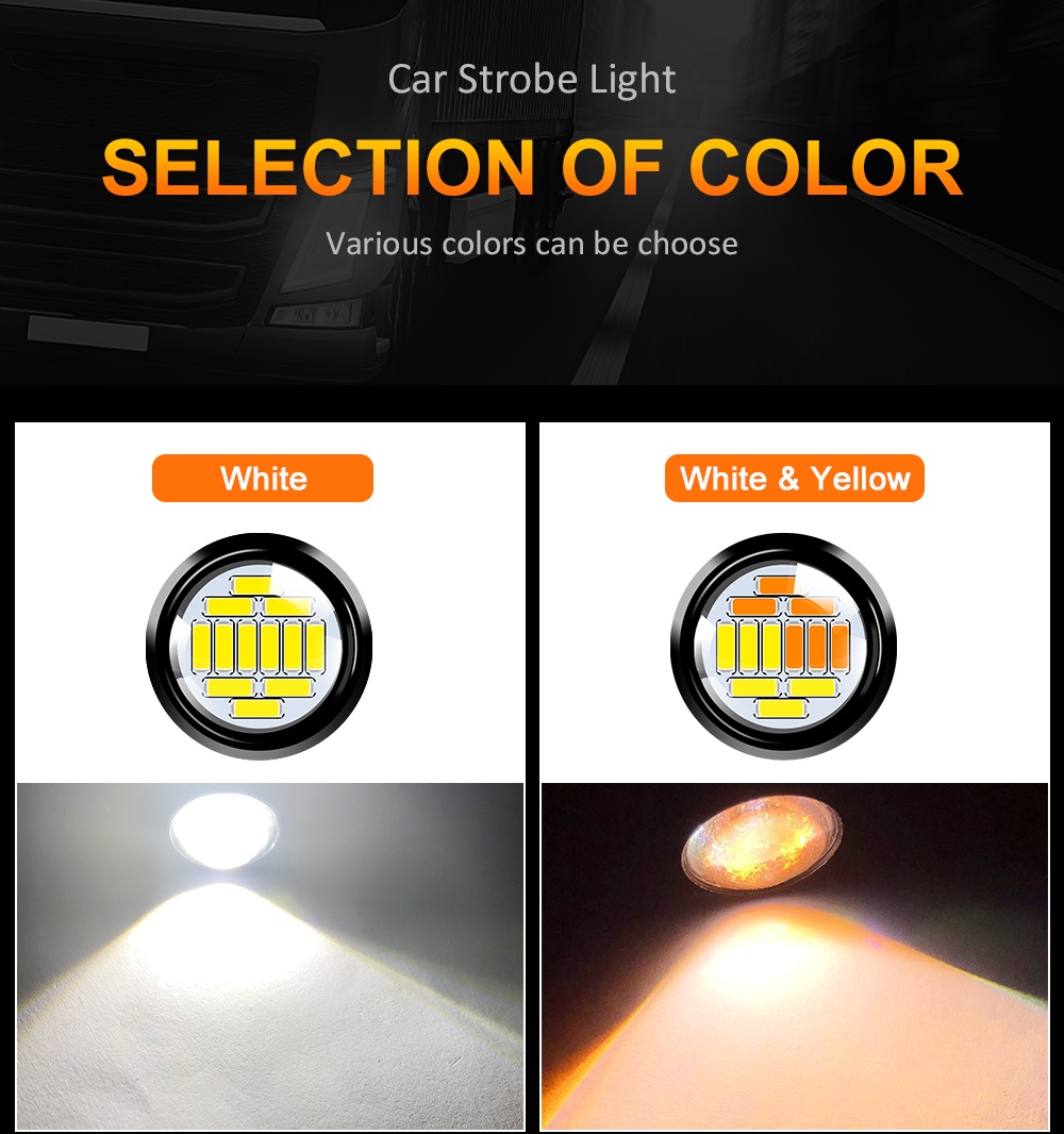 1Pcs 12Smd 23Mm 12V Turn Signal Led Bulb Eagle Eye Led Lights For Car ...