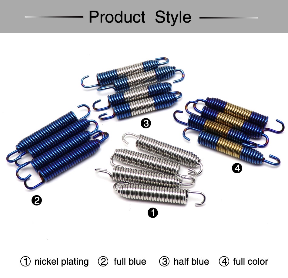 MOTOPARTS SHOP Motorcycle Stainless Steel Exhaust Pipe Muffler Silencer ...