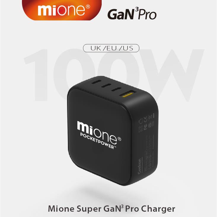 Mione 100W GaN Charger USB C Adapter Type C PD For IP 13 14 15 Pro Max ...