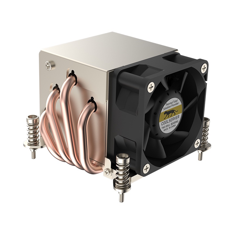 COOLSERVER 2U-R64 4 Heatpipe Server CPU Cooler Workstation Computer ...