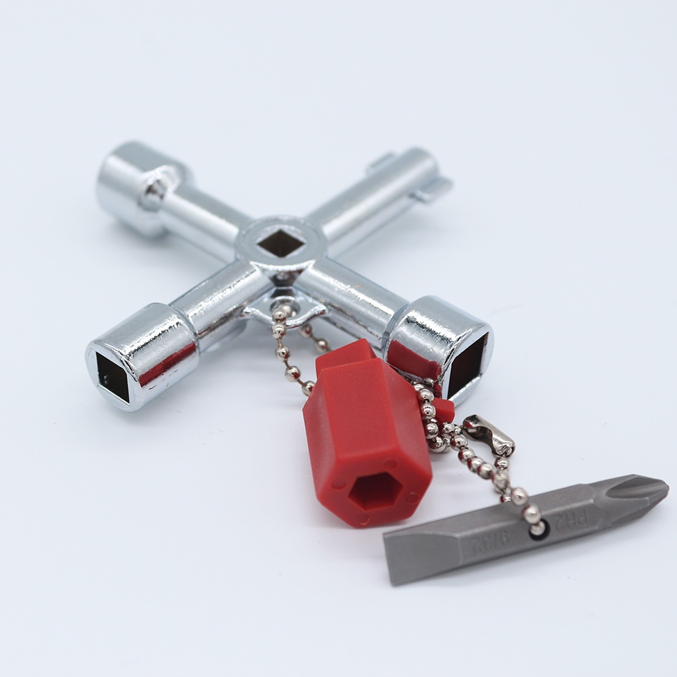 Multifunction 4 Ways Universal Triangle Wrench Key Plumber Keys ...