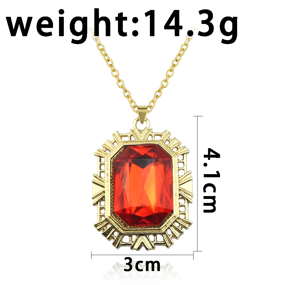 The Sandman Morpheus Red Ruby Pendant Neckalce Cosplay King of Dreams ...