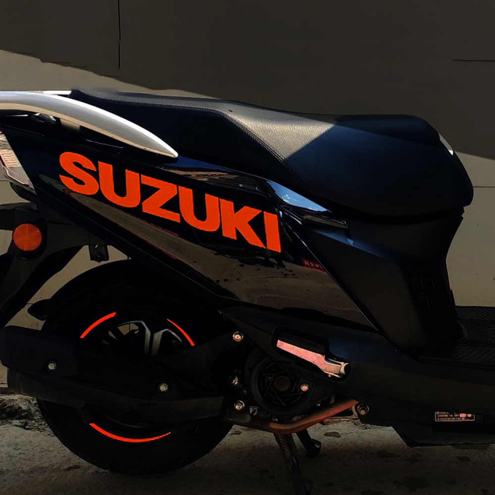 SUZUKI UY125 Motorcycle Scooter Reflective Sticker Motor Head Body Pull ...