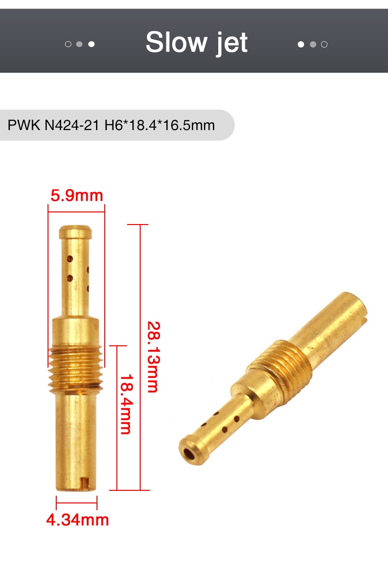 MOTOPARTS 20pcs Carburetor Main Slow/Pilot Jet Kit Replacement For PWK PWM PE PJ FCR Motorcycle ...