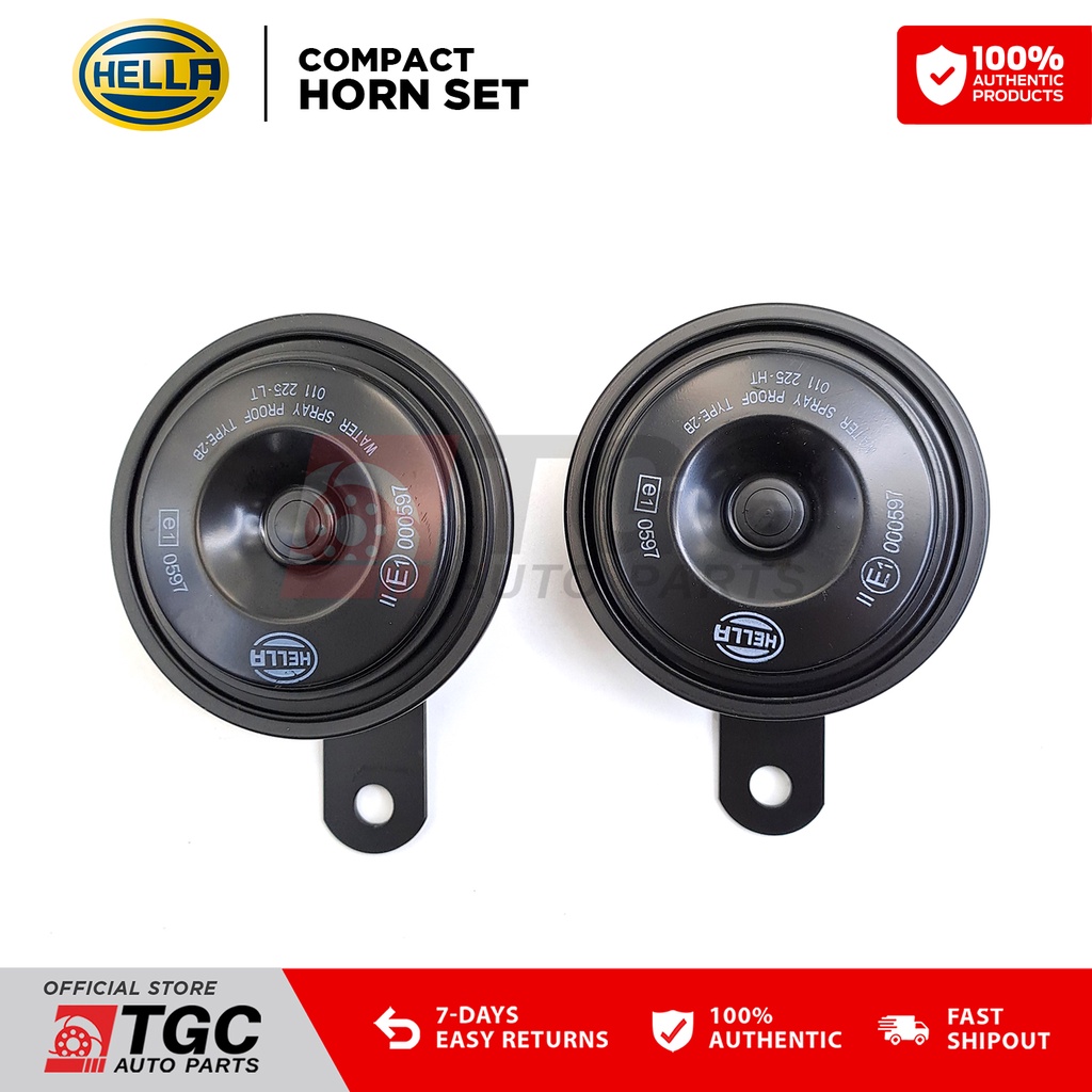 Hella Compact Horn Set / Value Range Car and Motorcycle Horn 3AM 12v ...