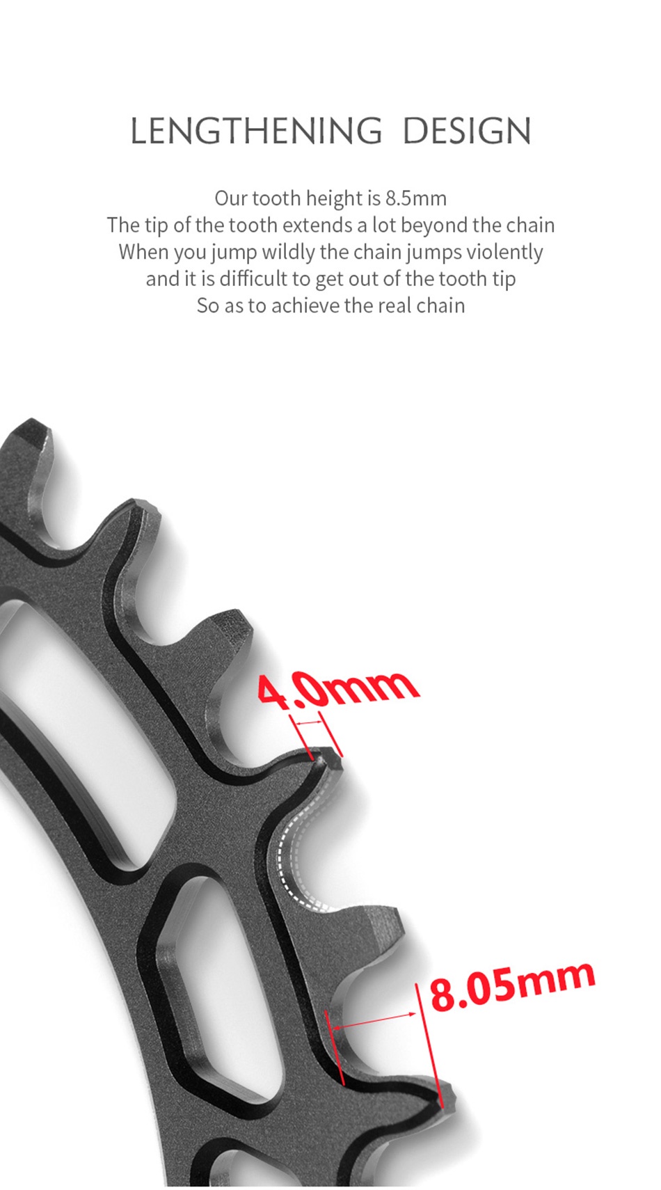 PASS QUEST 96bcd chainring asymmetrical MTB Round shape Narrow Wide Chainring Chain Ring 32T-48T ...