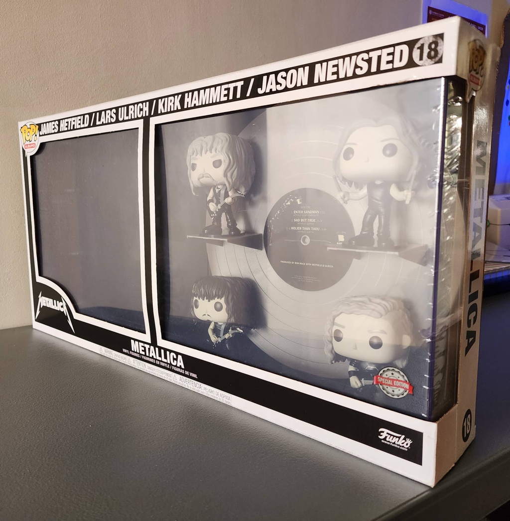 Funko Pop! Albums: Metallica (Black/Self-titled Album) SE VAULTED vinyl ...
