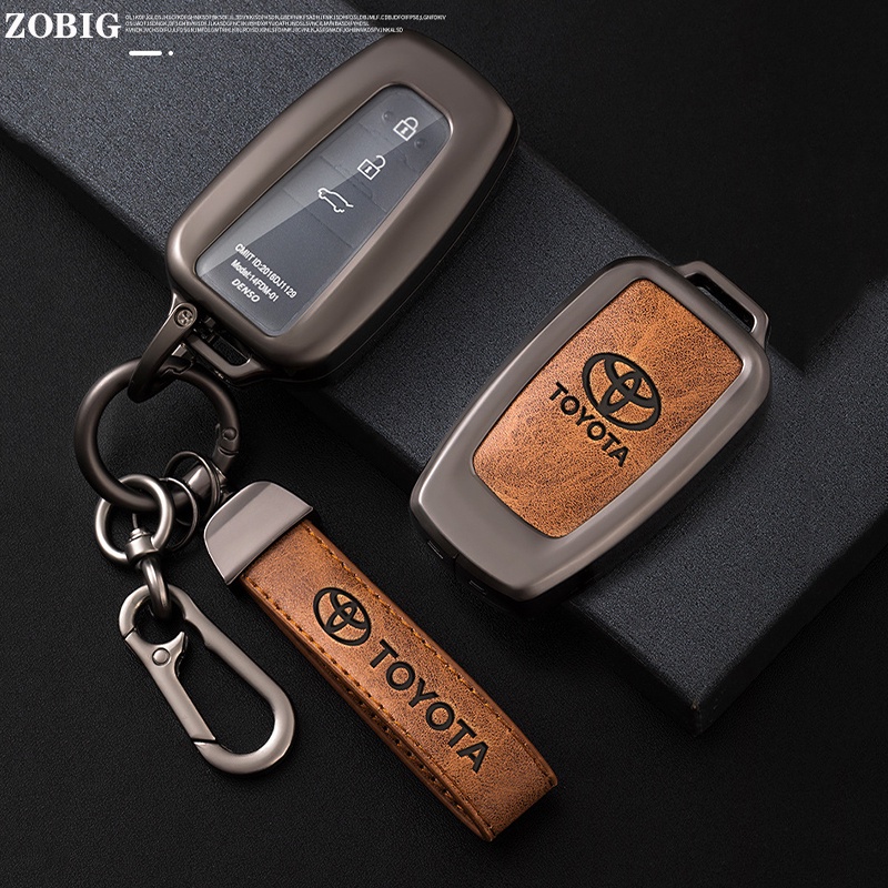 for Toyota Key Fob Cover Highlander RAV4 Camry Corolla XLE XSE LE ...