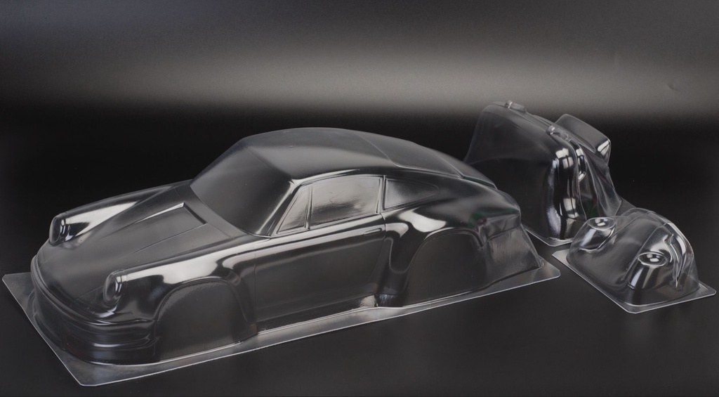 1set Porsche911 1/10 1:10 M car PC body shell 210mm wheelbase clean RC ...