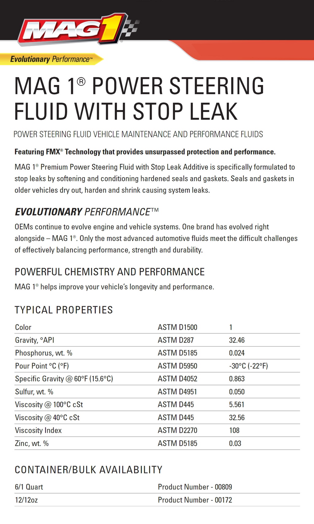 Mag 1 PSF Power Steering Fluid Stop Leak 354ml / 946ml | Shopee Philippines