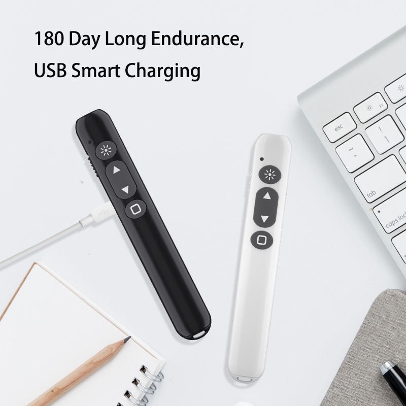 2.4Ghz PPT Wireless Presenter Remote Control USB PC Laptop Projector ...