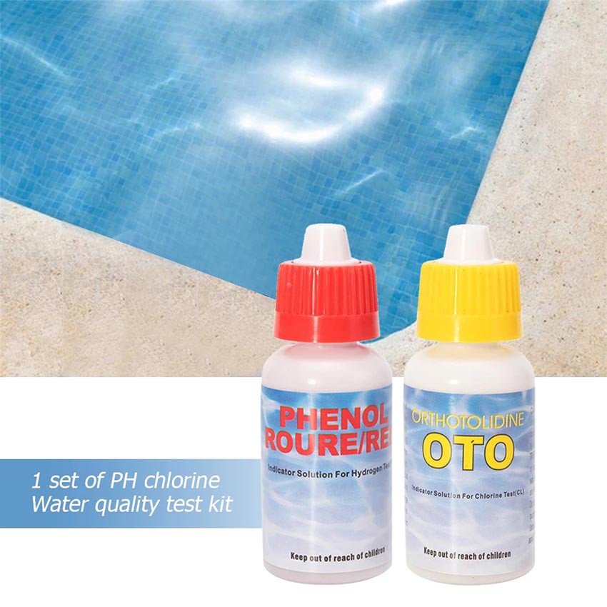 Reeopee Pool Chlorine For Swimming Pool Water Test Kit Aquarium Pool PH ...
