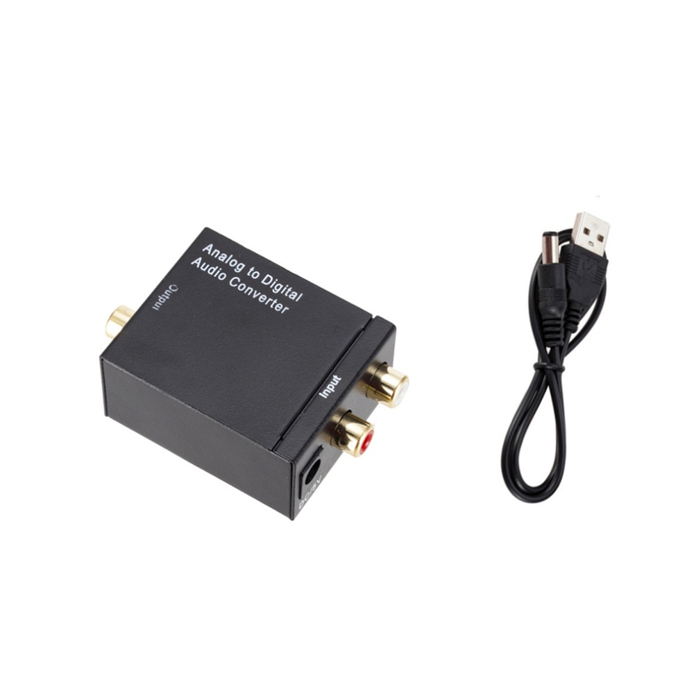 ADC Analog to Digital Audio Converter Analog to Optical Fiber Coaxial ...