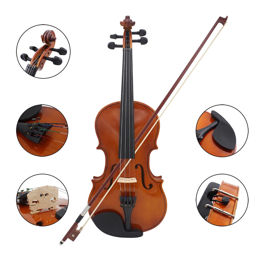 RIXTON Professional Violin 4/4 Full Complete Set of Rosin Free ...