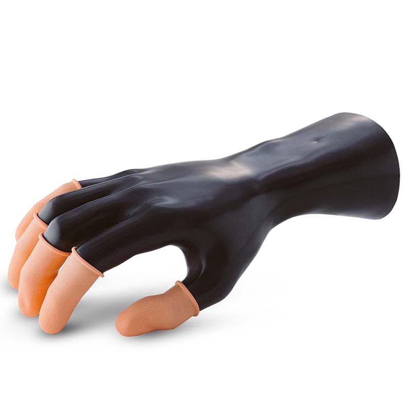 Orange Rubber Finger Bag Extra Thick | Cut-Resistant Anti Slipper ...