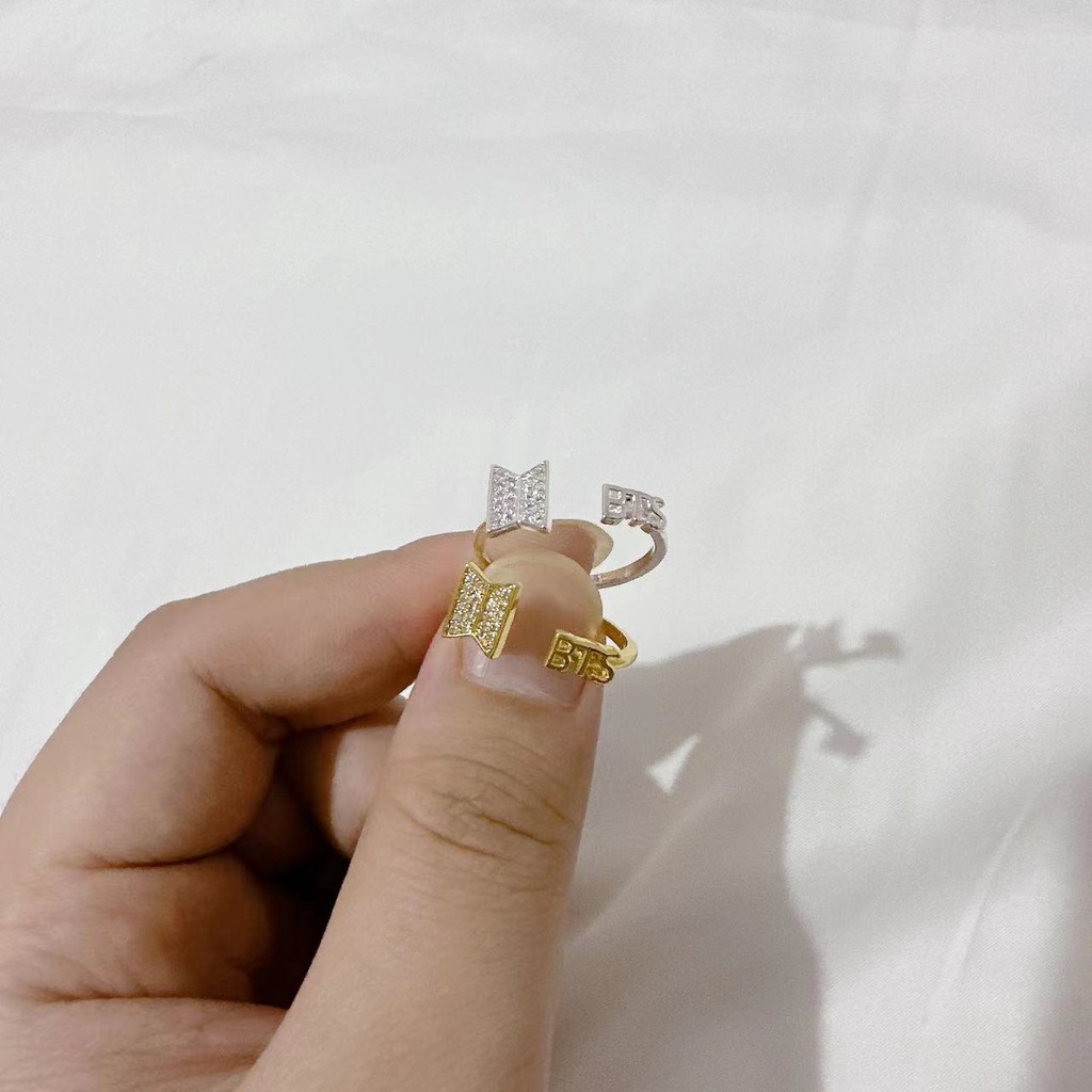Kpop BTS Bangtan Boys Inspired Army Adjustable Ring for Women ...