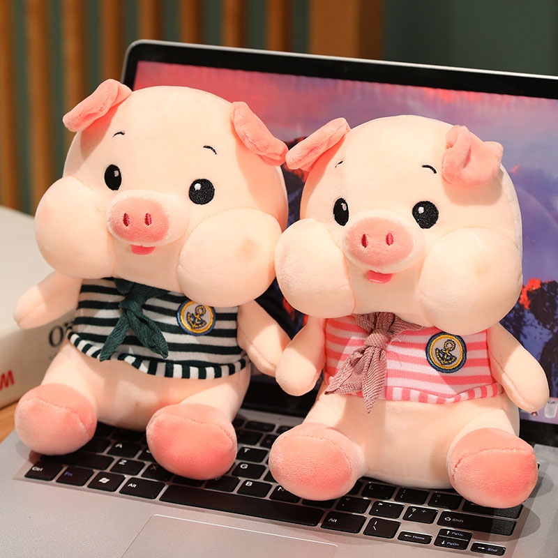 3 Sizes Stuffed Toy Seaman Sailor Mariner Pig Boar Plush Doll Birthday ...