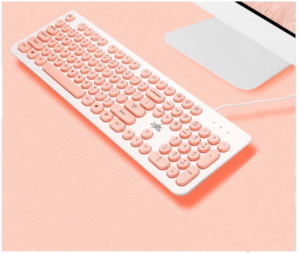 Zeus K-100 ( SteamPunk ) Retro Round Keycaps 104 Keys Keyboard For ...