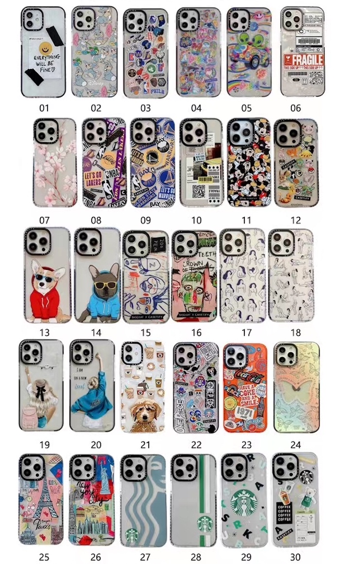 NBA Basketball Teams Stickers Transparent Phone Case for iPhone 17 16 ...