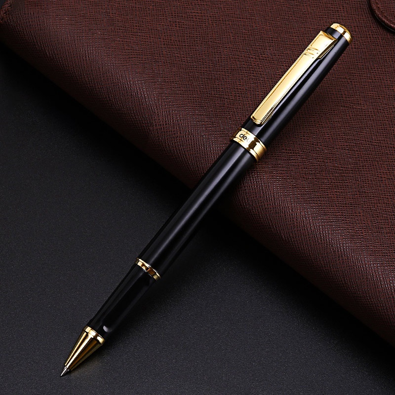 Deli 0.5mm Tungsten Carbide Bead Metal Signature Pen Black Ink for ...