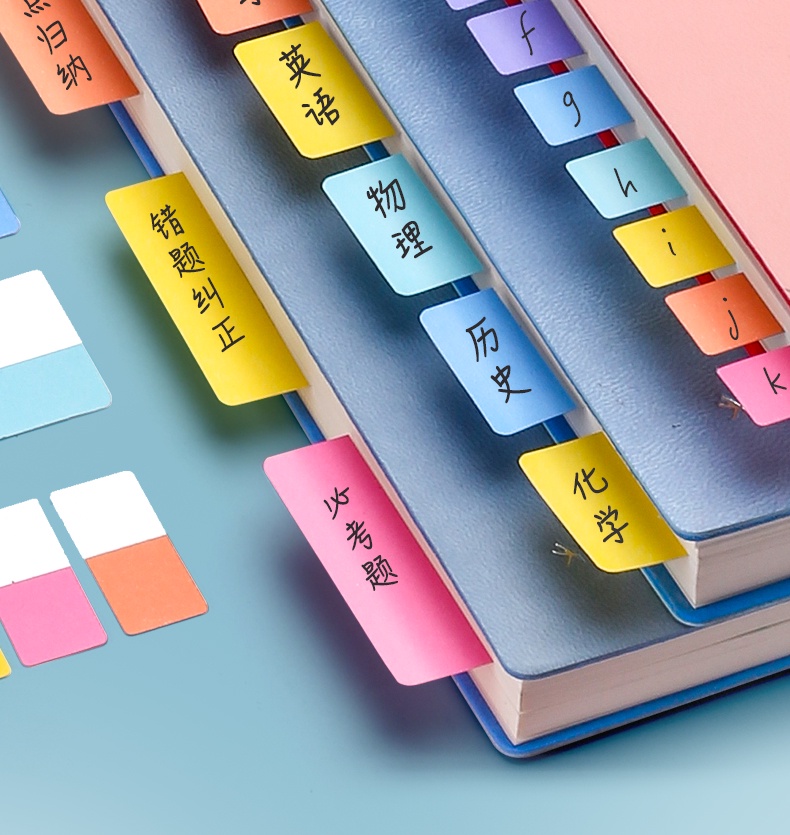 Index Label Stickers Fluorescent Sticky Notes Loose-Leaf Paper ...