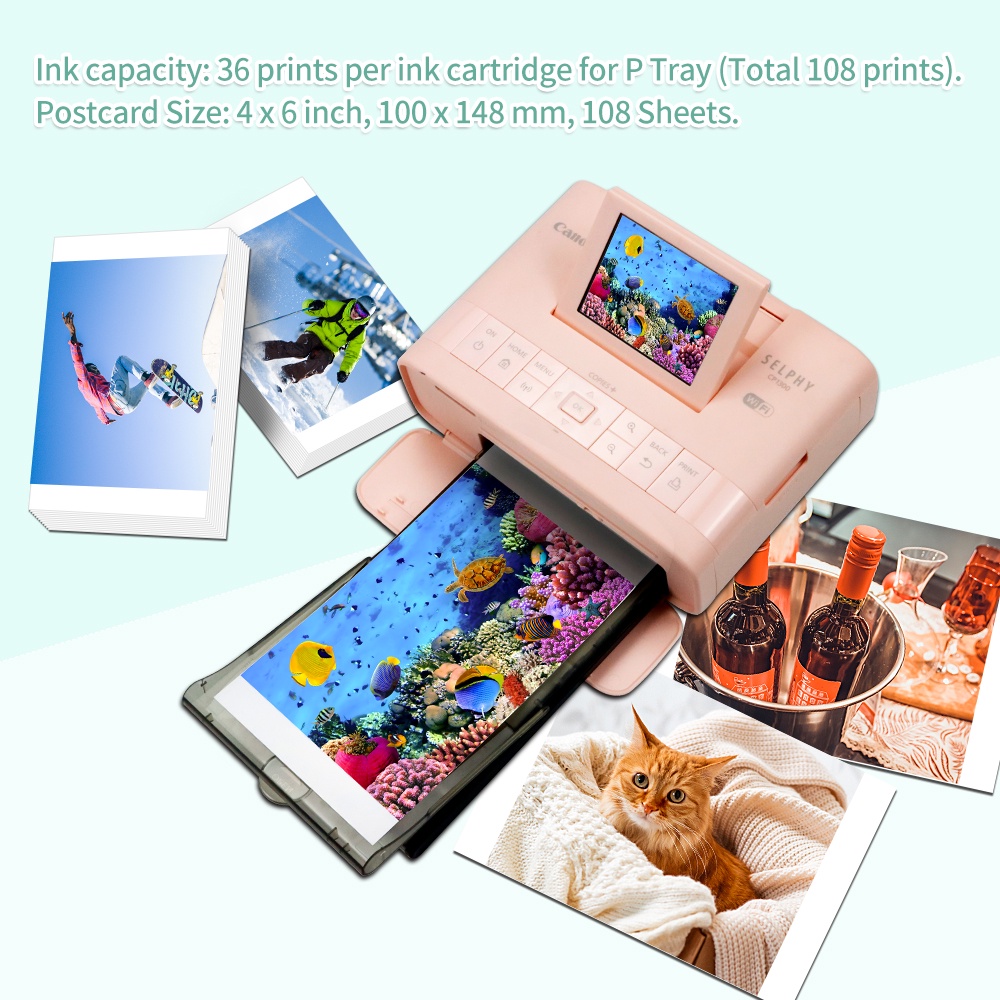 CP1300 Protective Bag | Selphy Photo Paper 4x6'' | Ink Cartridge ...