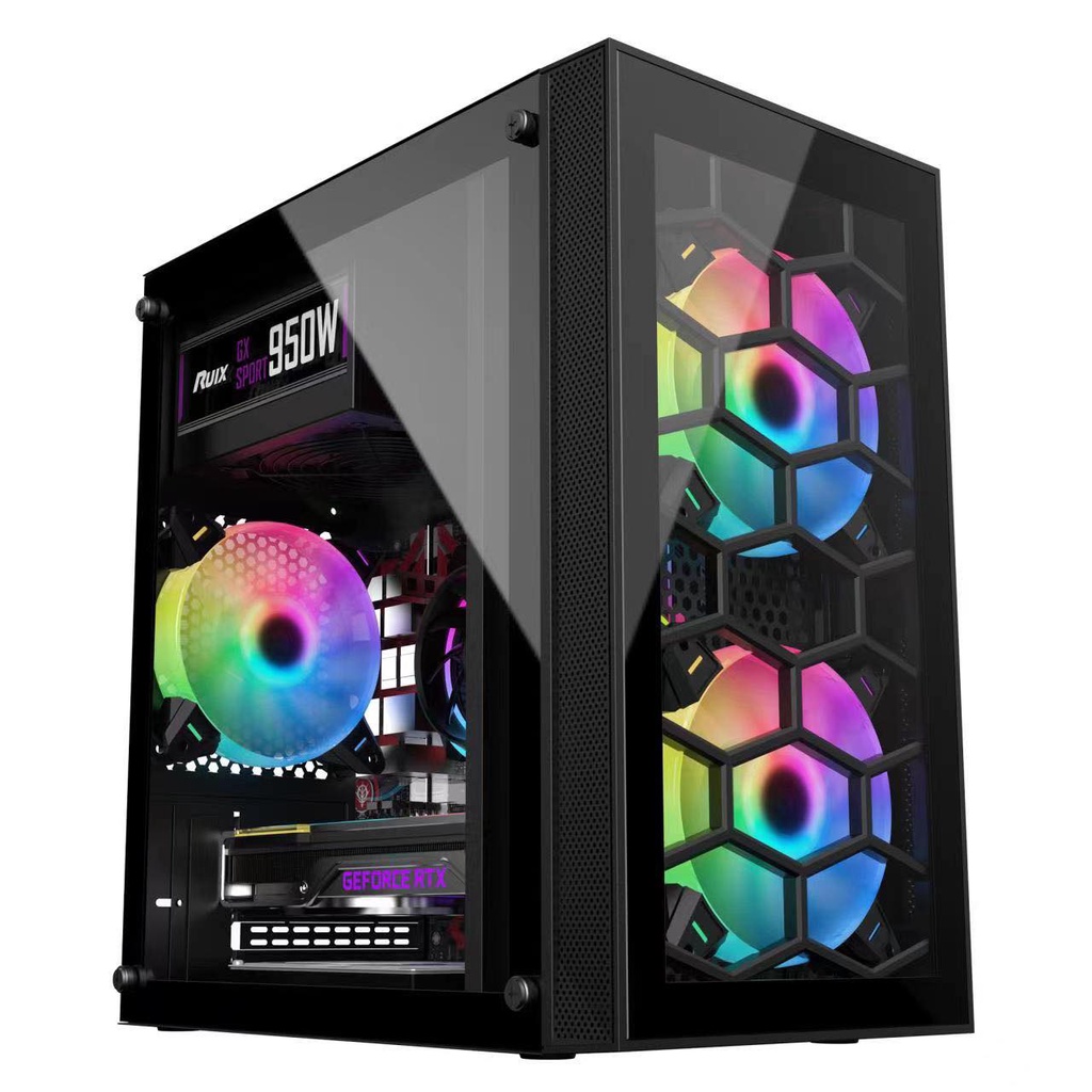 Keytech TS300 Micro ATX Tempered Glass Gaming Case | Shopee Philippines