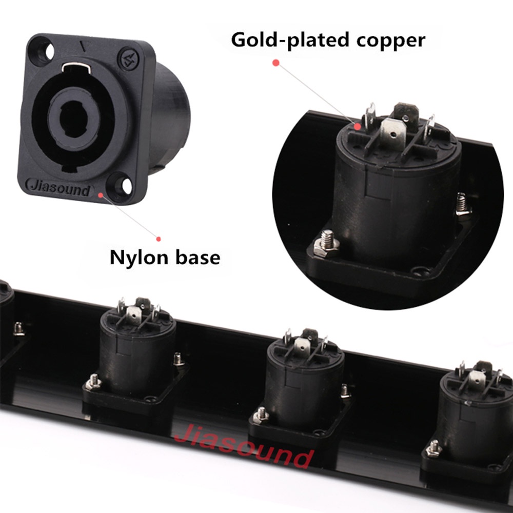 Rack Patch Panel 8 12 16 Way SpeakOn Chassis Connnector 1U Flight Case ...