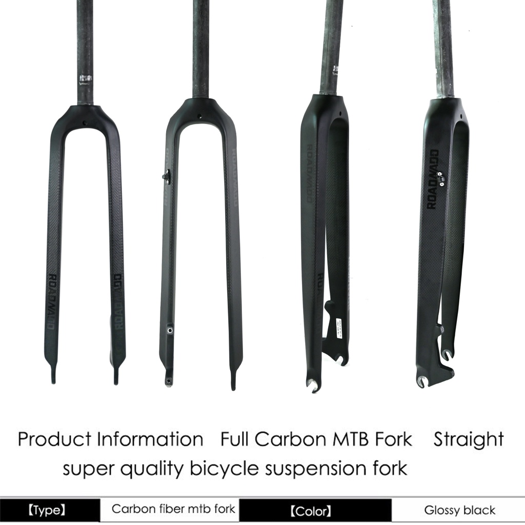 ⚡Super Value SALE⚡ 【Full Carbon Bike Fork】Straight Tube mtb Fork Bike ...