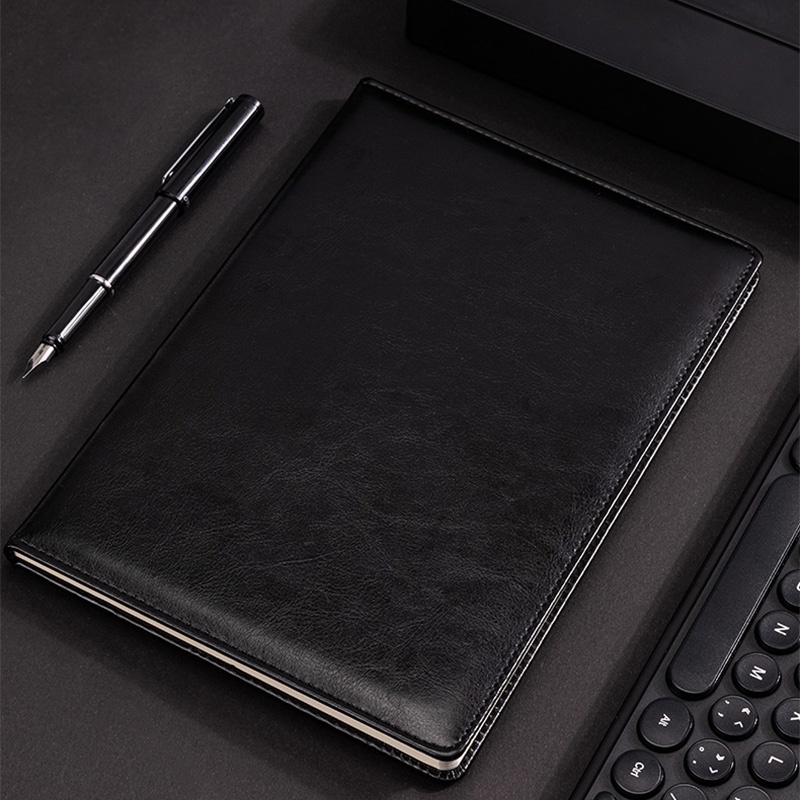 Deli Leather Cover 16K Notebook 80Sheets Concise Business Meeting ...