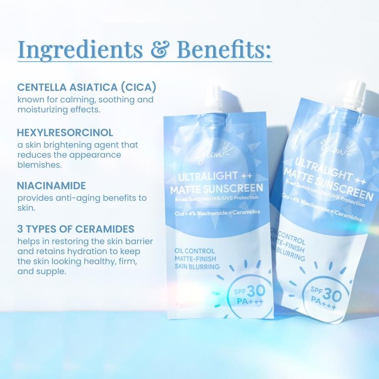 Hello Glow Ultralight ++ Matte Sunscreen SPF50 50g | Shopee Philippines
