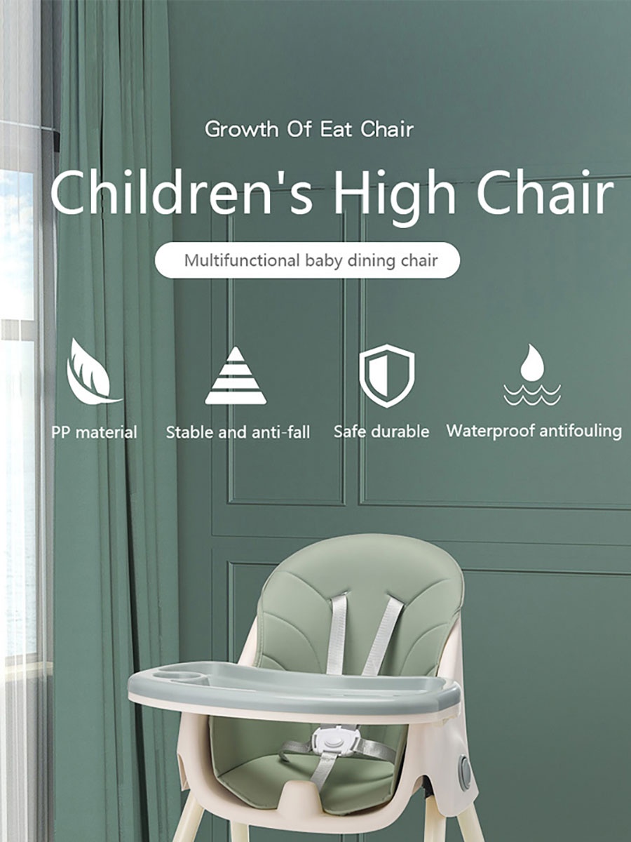 Foldable high chair for baby Adjustable Height High Chair Clean Baby ...