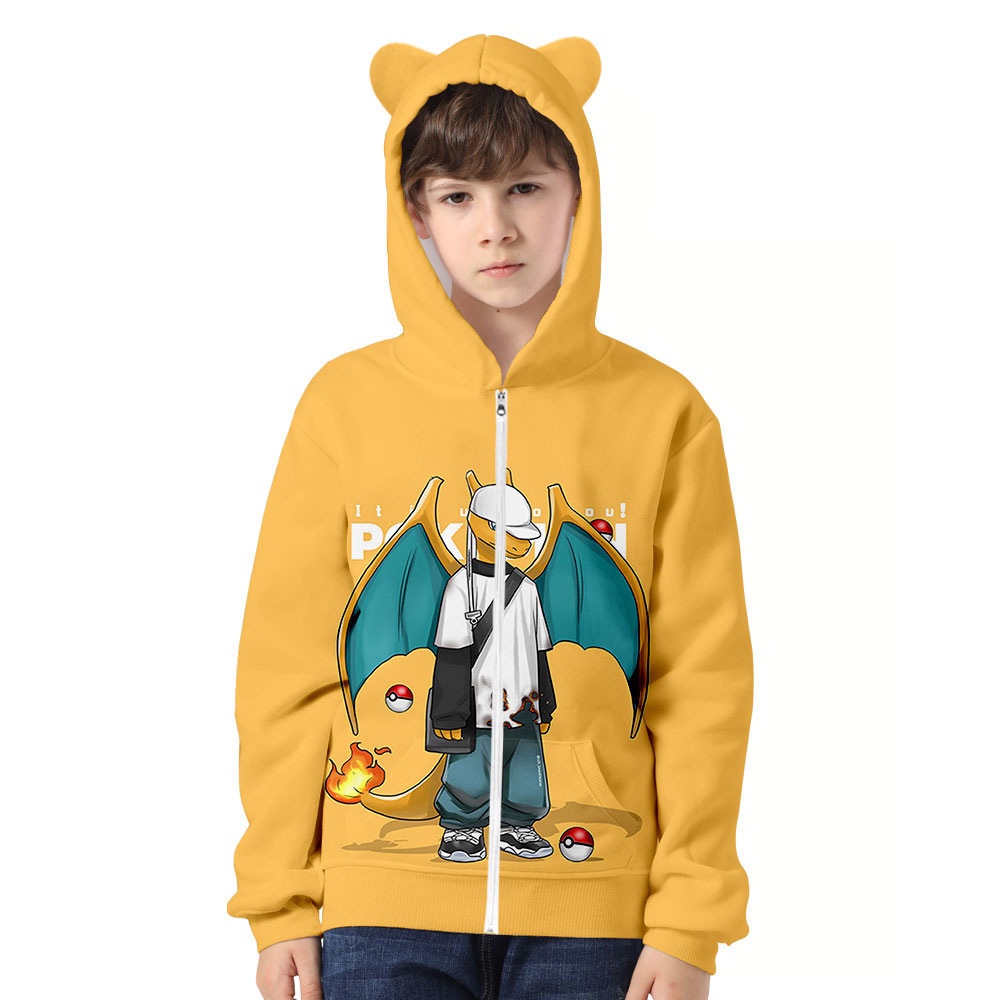 Pokemon jacket Pikachu jacket parent-child clothing | Shopee Philippines