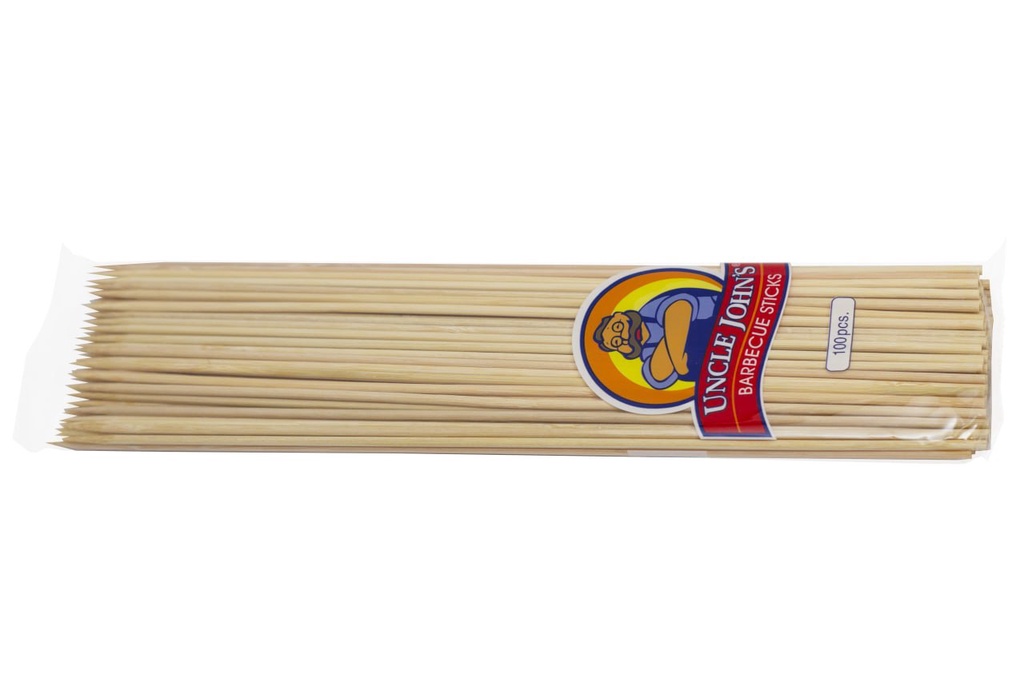 Uncle John's Barbecue Sticks 100s 8in and 12in (Bamboo, skewers, bbq ...