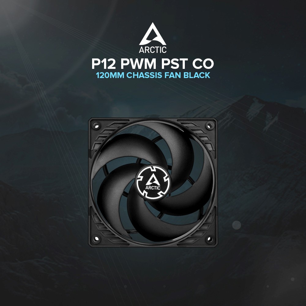 EasyPC | Arctic P12 PWM PST / PWM PST CO 120mm pc case fan| Black or ...