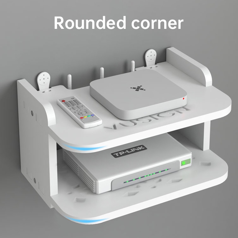 Deli Holder Wall Two Layer Storage Shelf Holder Organizer Wall Hanging ...