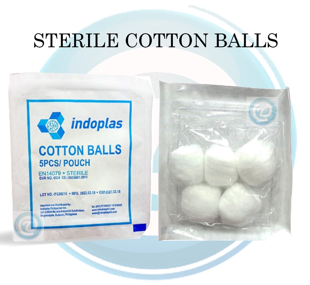 STERILE COTTON BALLS 1pack/5pcs | Shopee Philippines