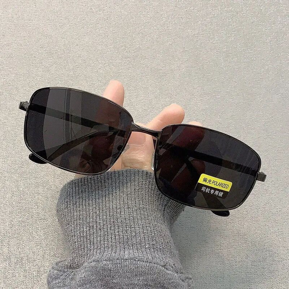 Polarized Vintage Rectangular Sunglasses for Men/Women Fashion Driving ...