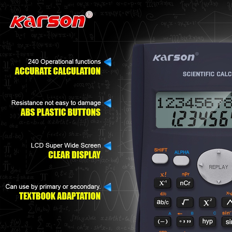 Student Scientific Calculator with Graphic Function Big Display School ...