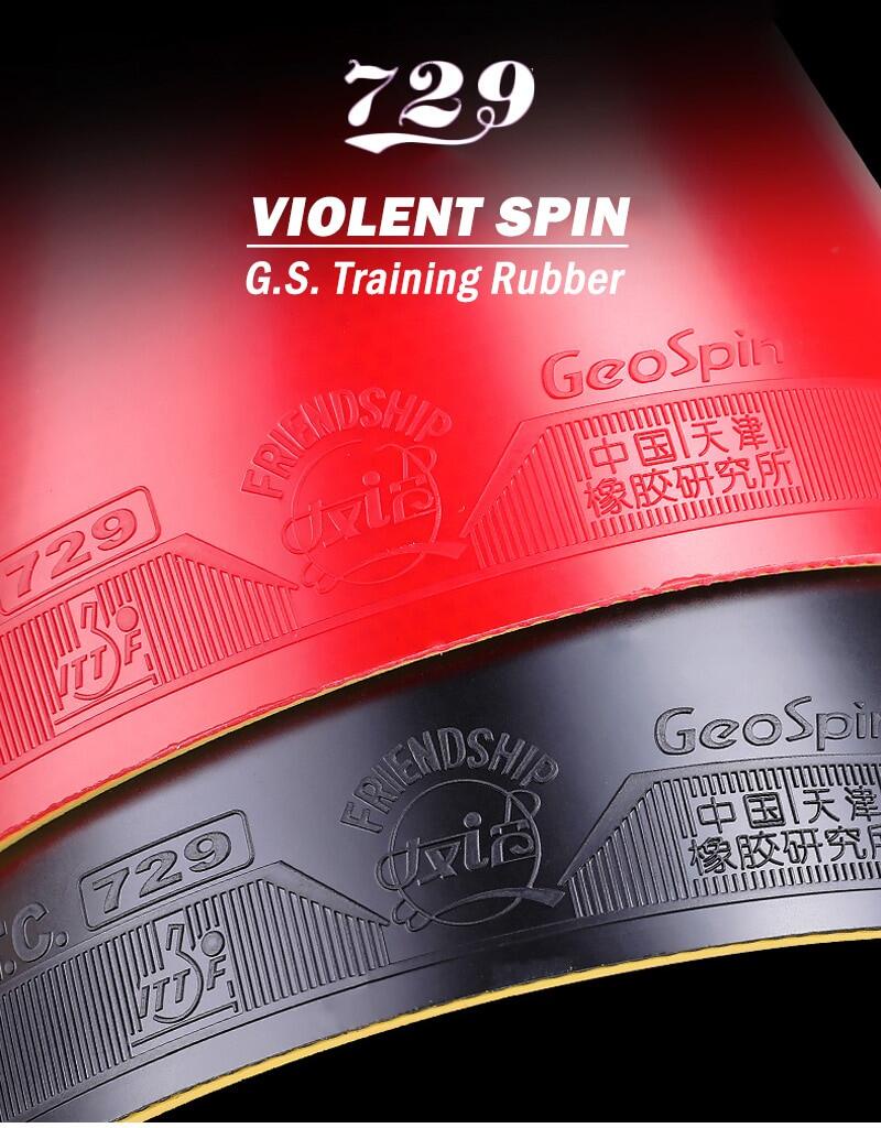 Original 729 Rubber GS Geo Spin Sticky Elastic Rubber Table Tennis Rubber Getah Karet Ping Pong ...