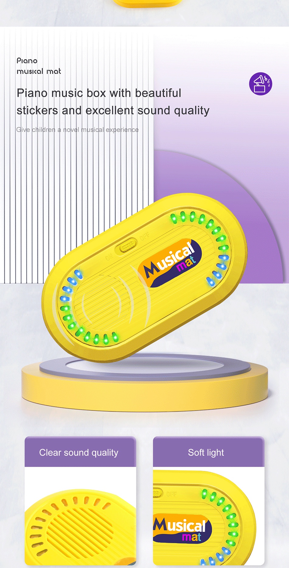 Kids Musical Mat Piano Keyboard & Jazz Drum 2-in-1 Musical Toys for ...