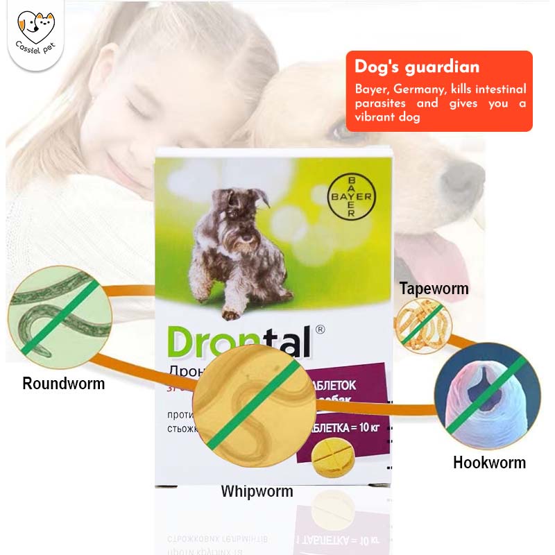 Drontal Buy 3 Get 1 Free Drontal Tasty Dewormer Tablets For Dogs Cats ...