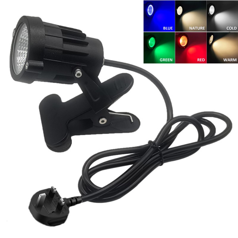 LED Indoor Spot Light Waterproof Adjustable Desk Stand Spotlight Lamp ...