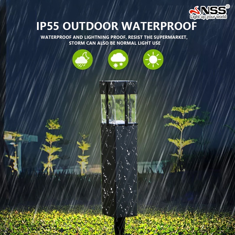 NSS Solar Lamp Pathway Lights Outdoor Waterproof Garden Light LED Light ...