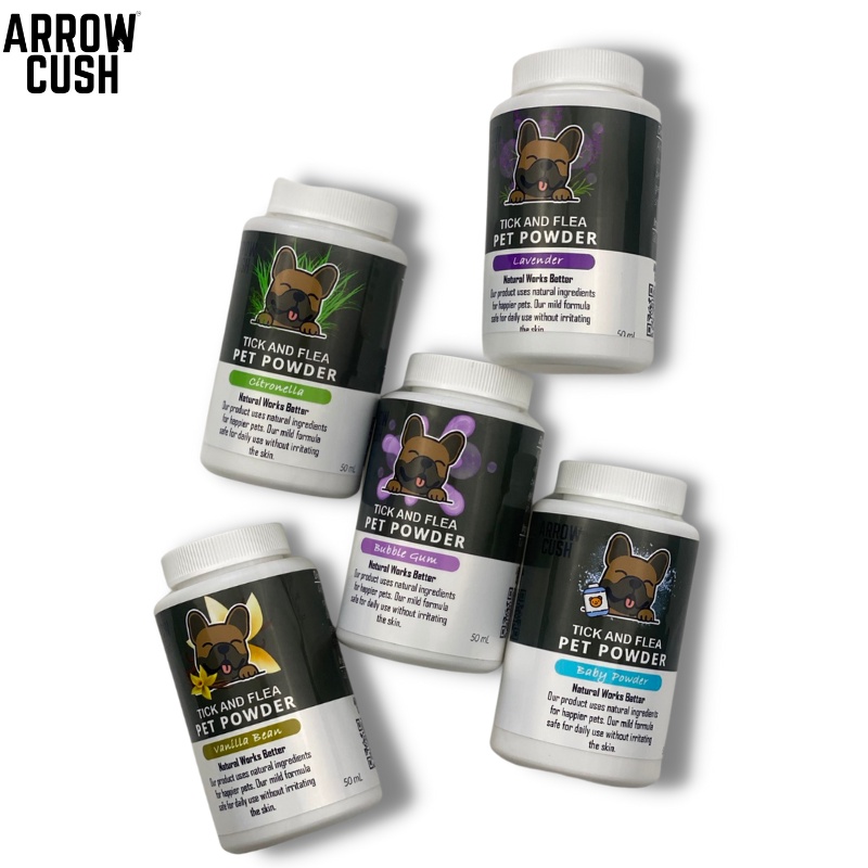Arrow Cush Pet Powder 100g – Dog & Cat Dry Shampoo | Anti Odor, Anti ...