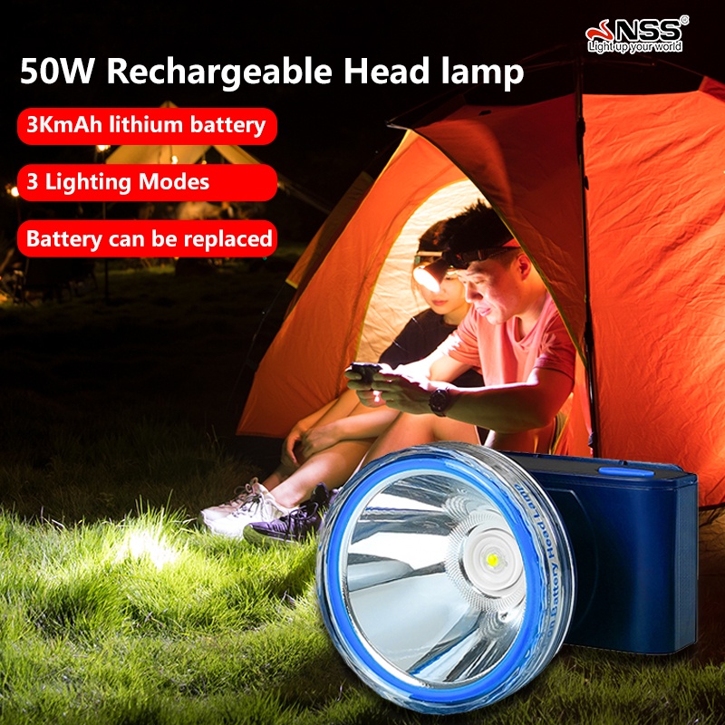 HEAD LAMP 30W/50W LED SUPER CAPACITY NSS NS-2898/NS-2899 | Shopee Philippines