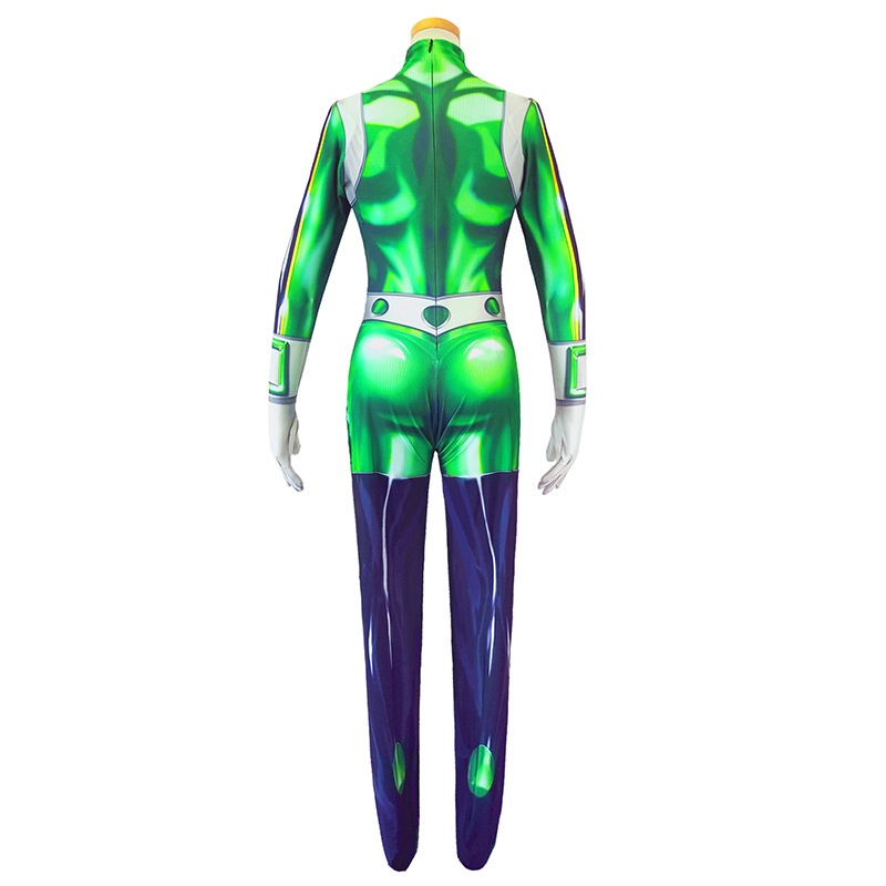 My Hero Academia Froppy Tsuyu Asui Cosplay Costume wigs Spandex Zentai ...