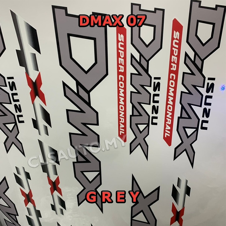 ISUZU DMAX Car Sticker Body Side Front Rear Decal 4x4 DMAX 07 ...
